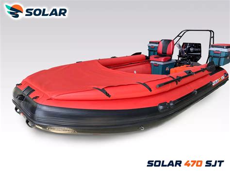 Лодка надувная моторная solar-470 super jet + мотор tohatsu 50 d 2 s ...