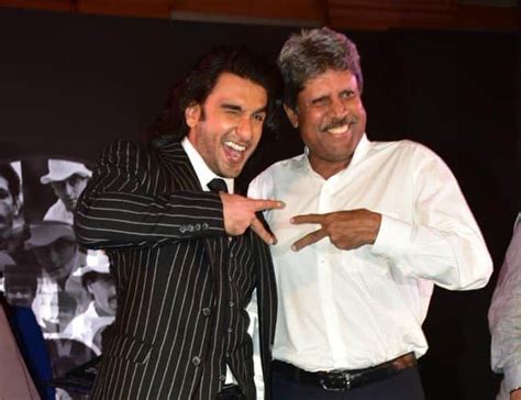 Howzzat Real Kapil Dev Ran Into Reel Kapil Dev Aka Ranveer Singh And Here S What They Spoke