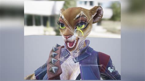3d Model Lioness Girl Vr Ar Low Poly Cgtrader