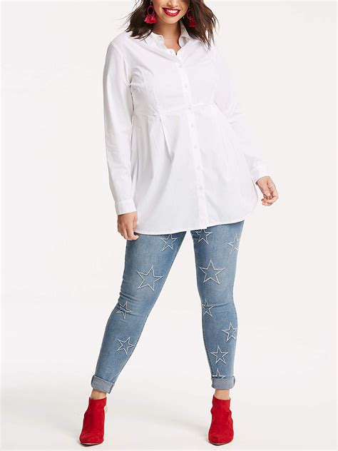 Capsule Capsule White Pure Cotton Fit And Flare Shirt Size 10 To 32