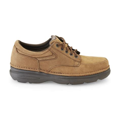 Wonderlite Mens Vinnie Leather Oxford Tan Wide Width Avail