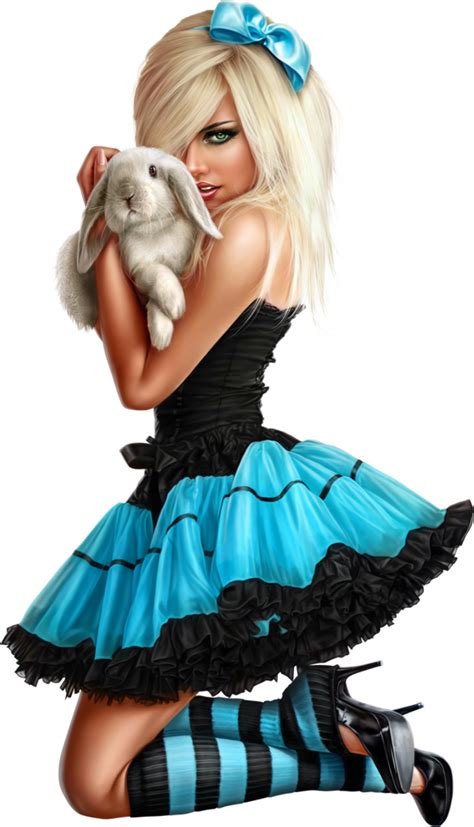 Tubes Fille Avec Animaux 2