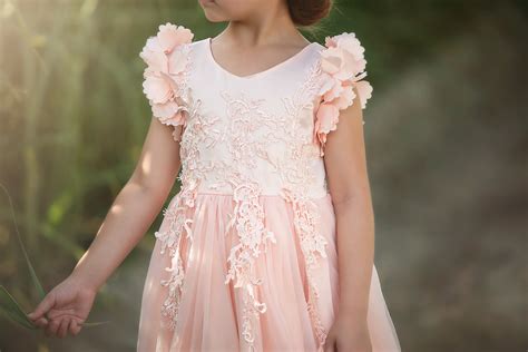Bianca Dress Peachy Pink Trish Scully