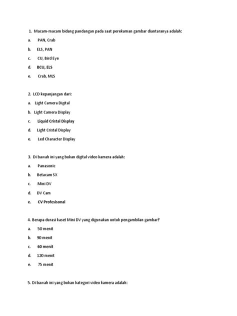 Soal Multi Pdf