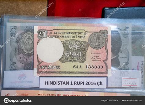 India Rupee Banknote Flea Market Ankara Turkey August 2023 Stock