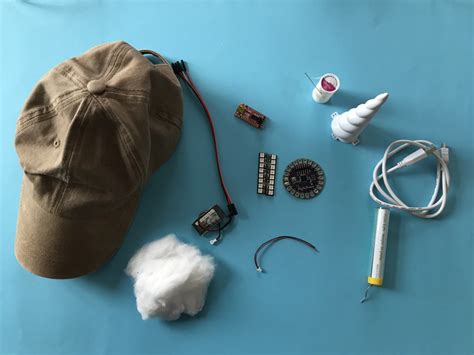 unicorn horn with neopixel leds and arduino lilypad arduino maker pro