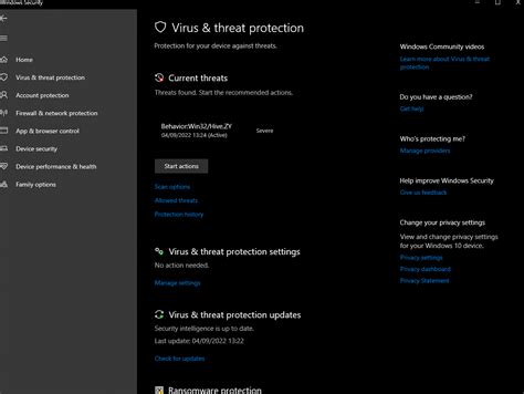 Windows Defender Detects A Threads But I Cant Do Anything About