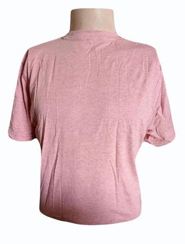Pink Hosiery Round Neck T Shirt At Rs 120 Piece Men Hosiery T Shirt