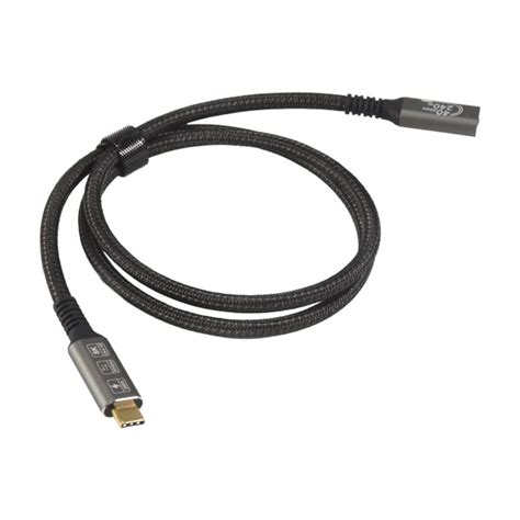 Кабель Usb4 8k 0 8 м для 4 совместимых Usb Type C Male Female Extension Ultra Hd 8k 60 Гц 100 Вт