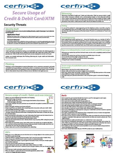 Credit Debit Card Security Pdf