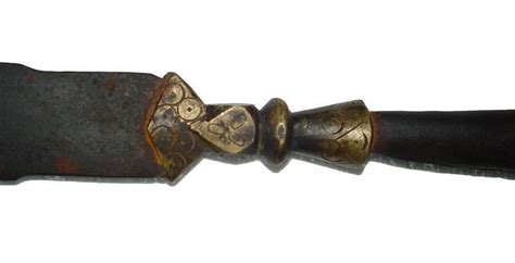 Qing Dynasty Iron Ceremonial Spear Or Polearm For Sale Antiques