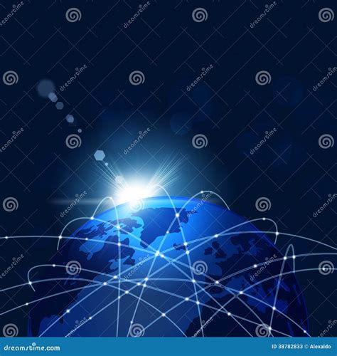 Web Connections Concept Stock Illustration Illustration Of Glow 38782833
