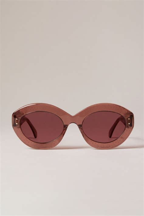 Round Rose Sunglasses By Alaïa Rent The Runway