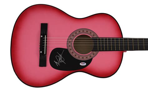 Miranda Lambert Signed Autograph Full Size Pink Acoustic Guitar