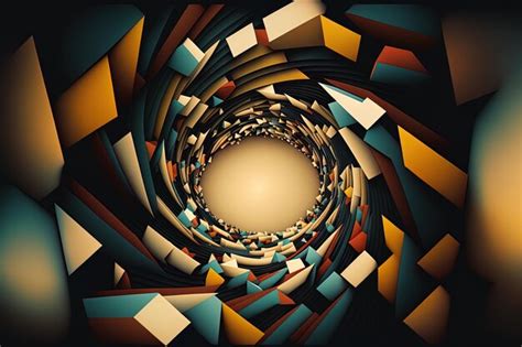 Premium Ai Image Illustration Of An Abstract Geometric Backdrop