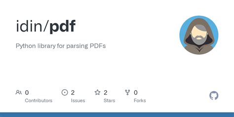 Github Idinpdf Python Library For Parsing Pdfs