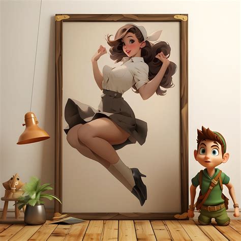 Anime Girl Scout Poster Teenage Lady Wall Art Girly Room Decor Scout