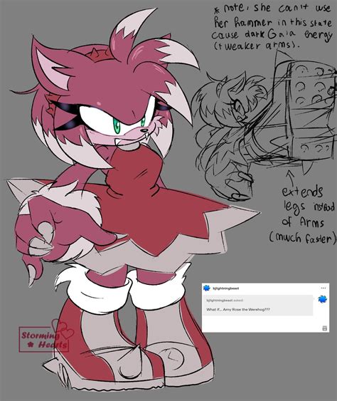 Amy The Werehog By Storminghearts Rsonicthehedgehog