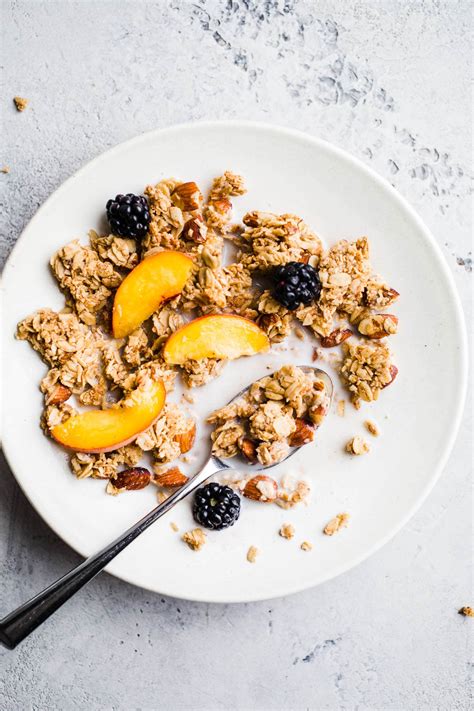 Healthy Almond Butter Granola Recipe Salted Plains