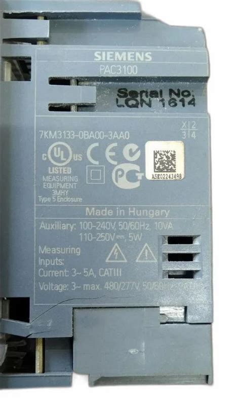 Siemens Sentron Pac3100 Power Meter At ₹ 19600piece In Bhavnagar Id