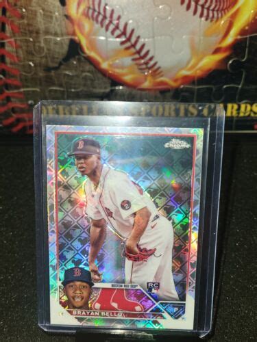 2023 Topps Chrome Logofractor Brayan Bello Rc 57 Rookie Red Sox Card