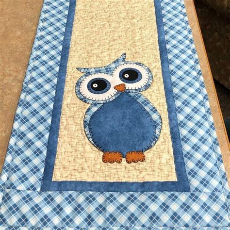 Owl Table Runner Pattern Etsy