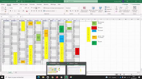 Cr Er Un Calendrier Sous Excel Youtube