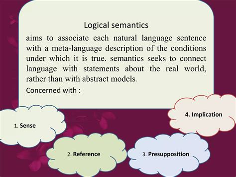 Introduction To Linguistics Semantics PPT