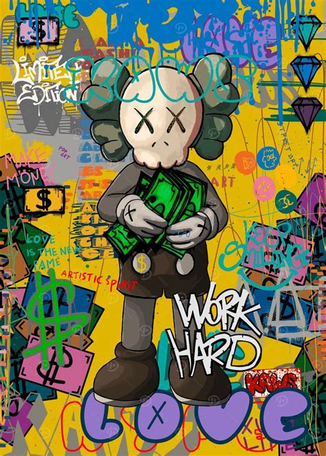 Kaws Graffiti Art Colorful Kaws Kaws Background Wallpapers Kaws Art