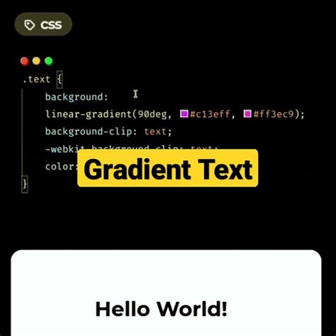 Gradient Text Css Tutorial Shorts Html Css Youtube