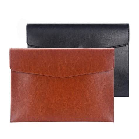 A4 A6 Leather File Folder Data Package Document Organiser Fashion