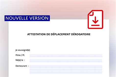 ATTESTATION DE DÉPLACEMENT DÉROGATOIRE Saint Aventin