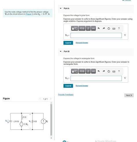 Solved Use The Node Voltage Method To Find The Phasor Chegg