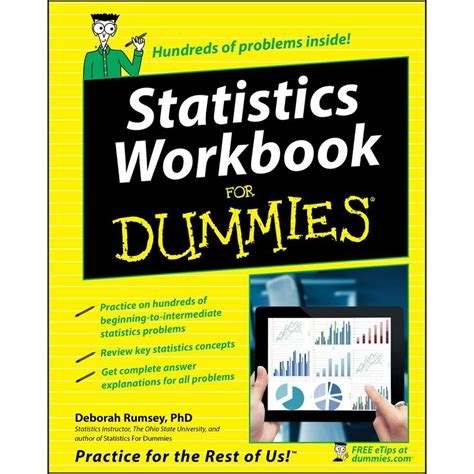For Dummies Statistics Workbook For Dummies Paperback