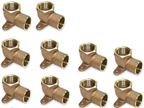 Buy EZ FLUID 10 Pack 1 2 Nom Copper Sweat X 1 2 Fip Threaded Drop