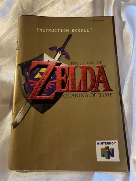 The Legend Of Zelda Ocarina Of Time Instruction Manual Booklet Nintendo
