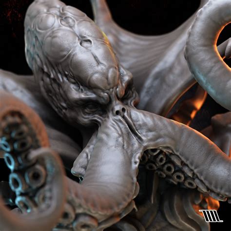 Illithid Mind Flayer Bust 3d Model 3d Printable Cgtrader