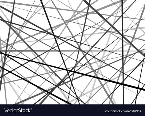 Random Chaotic Lines Of Modern Design Abstract Vector Image