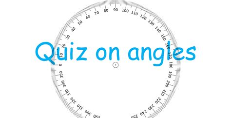 Mash 5th 6th Class Angles Quiz