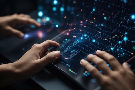 Premium Ai Image Photo Data Science Analytics And Algorithm Of Business Businessman Hold Data