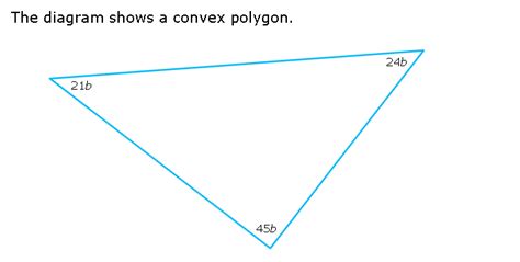 the diagram shows a convex polygon solvely