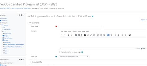 How To Create And Manage Discussion Forums In Moodle Cmsgalaxy