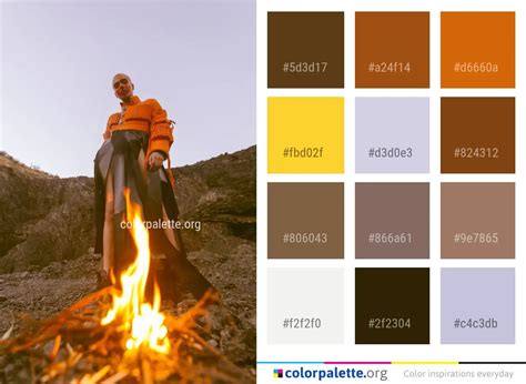 Forest Ecosystem Vegetation Color Palette