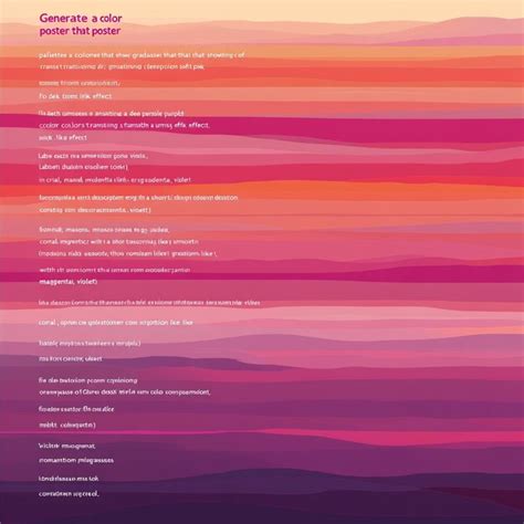 Gradient Color Palette Poster Premium Ai Generated Image
