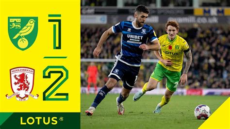 Highlights Norwich City 1 2 Middlesbrough Youtube