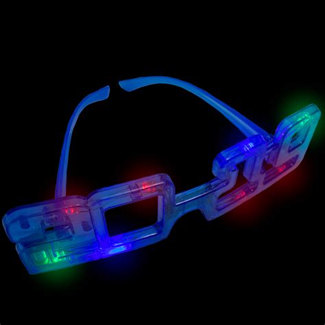 2019 Light Up Led Glasses Blue Sku 9154