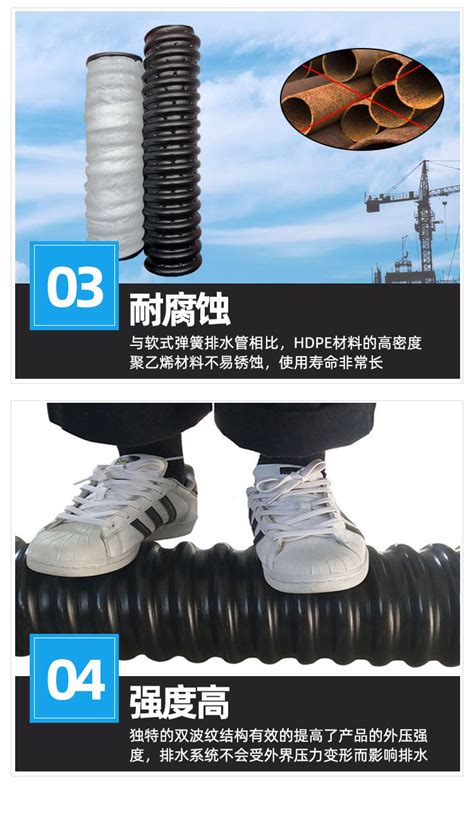 南通 厂家销售硬式透水管软式透水管渗水管包布管HDPE单壁打孔管 阿里巴巴