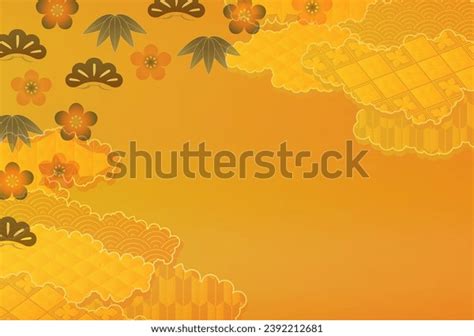 Japanese Pattern Matsutake Ume Japanese Patterns Stock Vector Royalty Free 2392212681