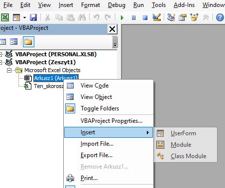 Userform W Asny Formularz W Excelu Vba Excel