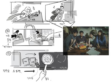이슈유머 봉준호 감독이 직접 그리는 영화 스토리보드